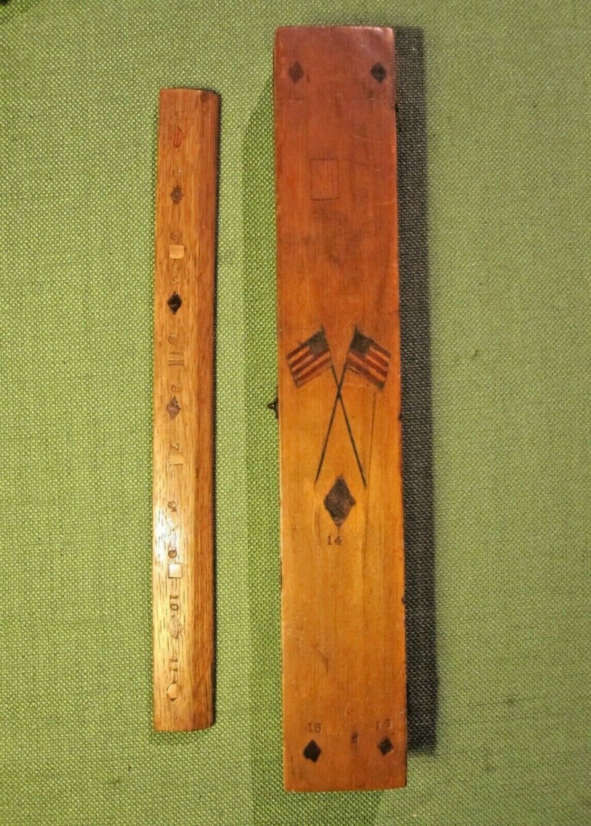 Patriotic Ruler and Box Made From Historic Woods – SOLD | J. Mountain ...
