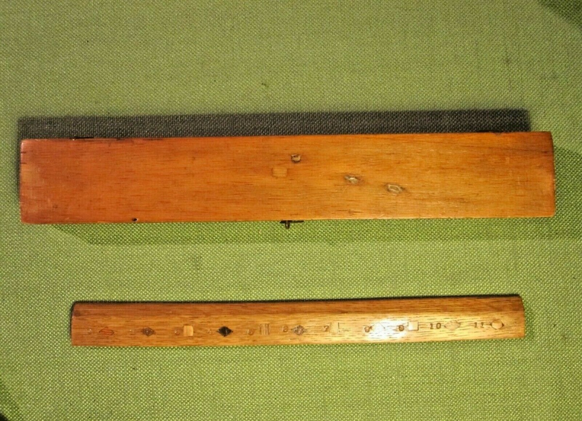 Patriotic Ruler and Box Made From Historic Woods – SOLD | J. Mountain ...