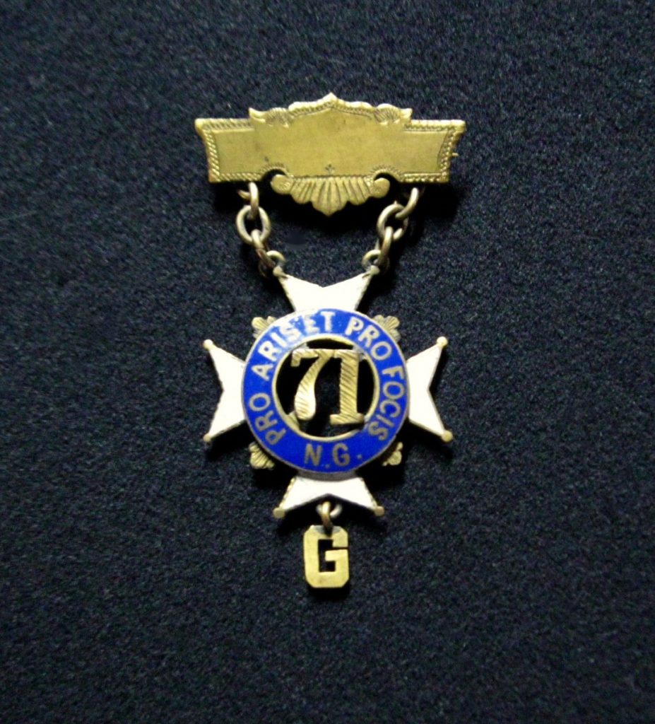 71st New York Infantry Company “G” Badge | J. Mountain Antiques