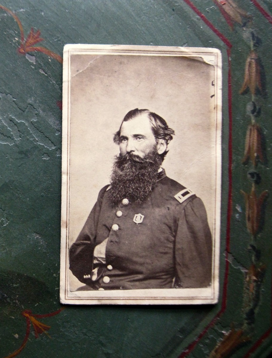 CDV – Staff Officer With 14th Army Corps Badge – SOLD | J. Mountain ...