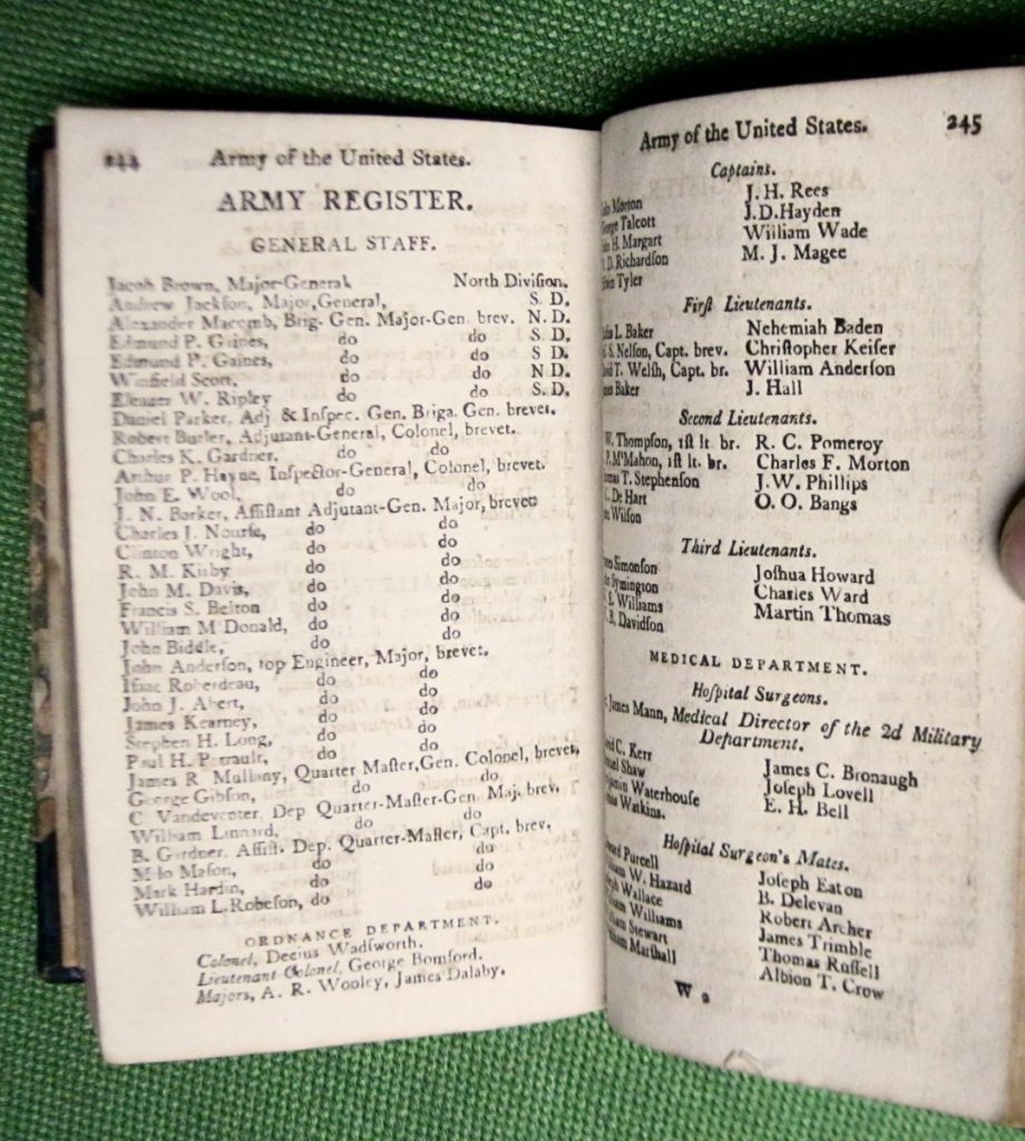 1818 Massachusetts Register & U.S. Calendar SOLD | J. Mountain Antiques