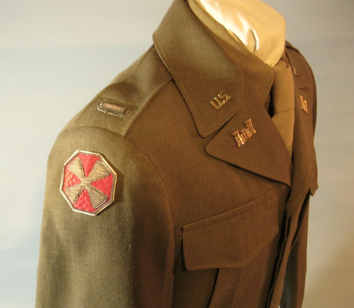 Double Bullion Patched Korean War Engineer Officer’s Ike – SOLD | J ...