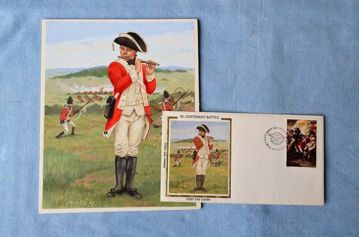 First Day Cover Original Art Work and Cover, Battle for Jersey 1781 ...