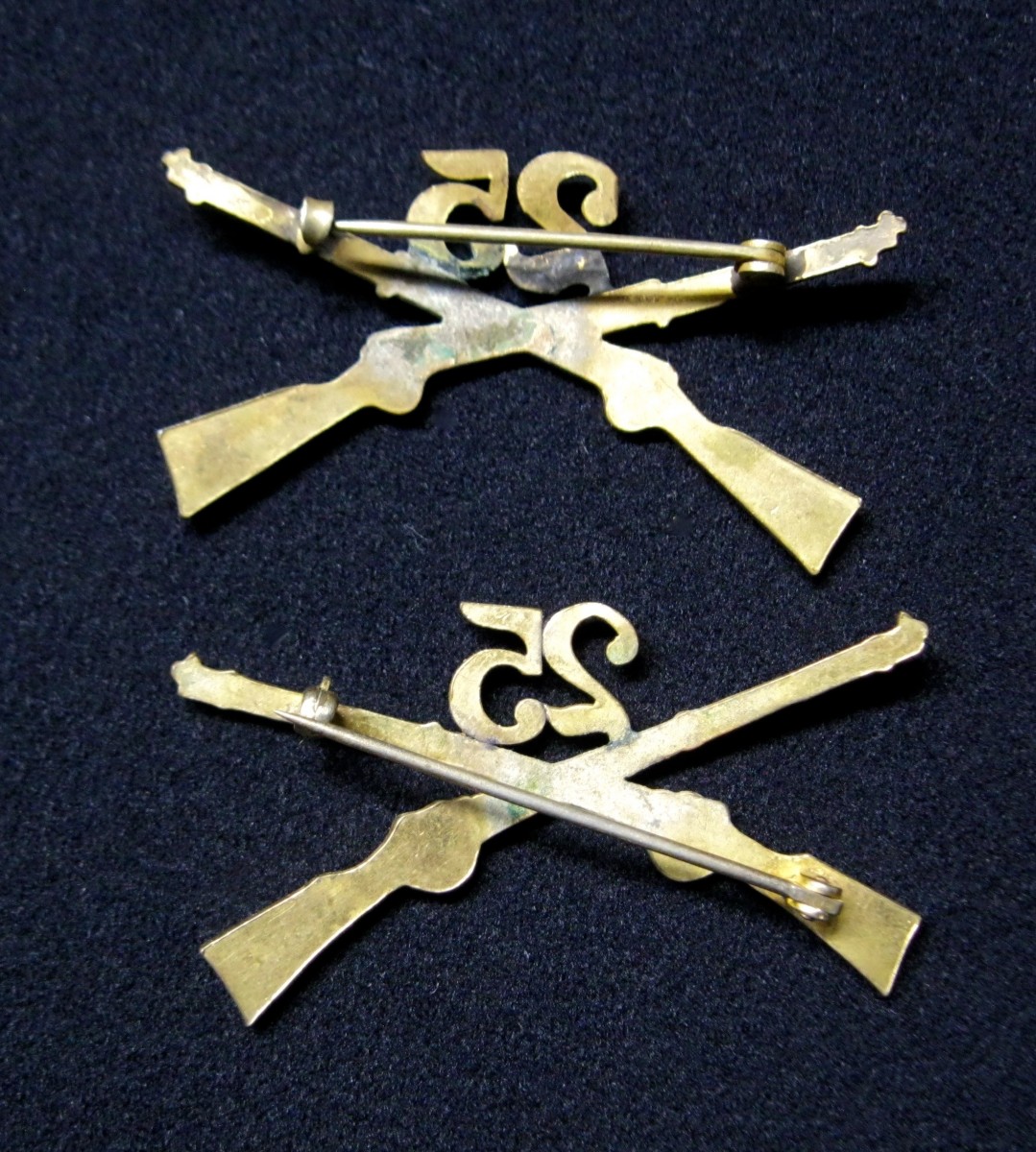 25th U.S. Infantry Officer’s Collar Insignia | J. Mountain Antiques