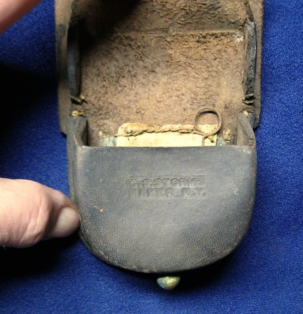 Civil War Cap Box- G.S. Storms Contract | J. Mountain Antiques