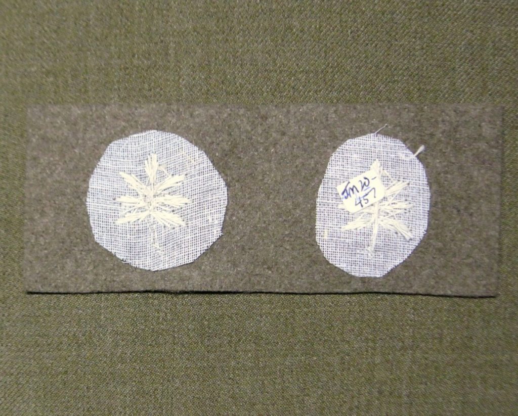 Army Lt.Col.’s Silver Bullion Oak Leaves Pair | J. Mountain Antiques