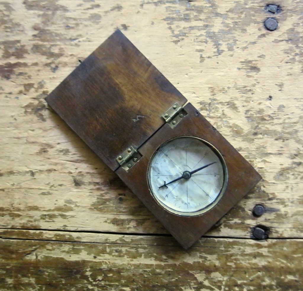 Pocket Compass ID’d To The Steamer Memphis SOLD | J. Mountain Antiques
