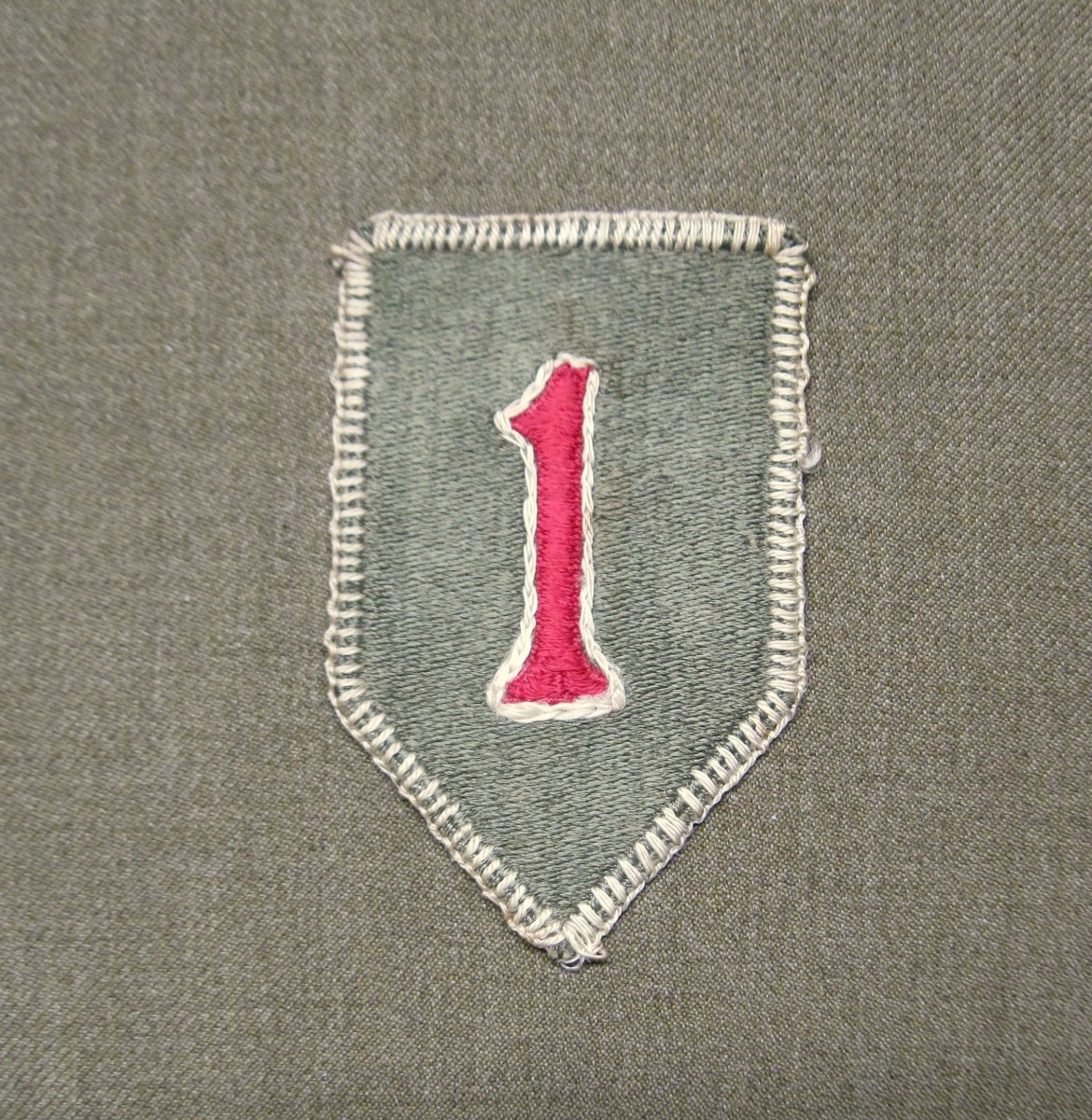1st Division Patch – Nicely Embellished With Hand Stitching – SOLD | J ...