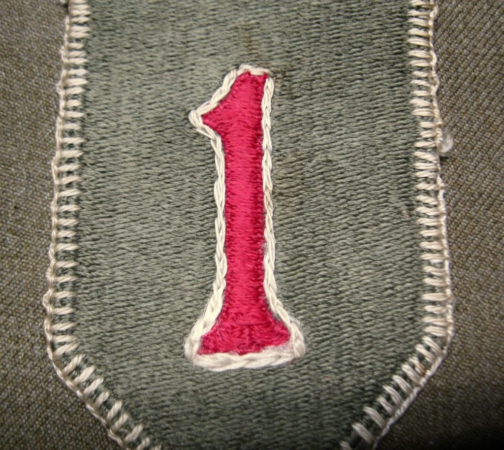 1st Division Patch – Nicely Embellished With Hand Stitching – SOLD | J ...