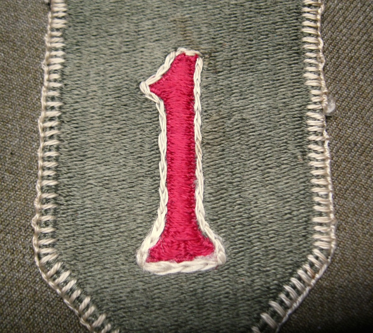 1st Division Patch – Nicely Embellished With Hand Stitching – SOLD | J ...