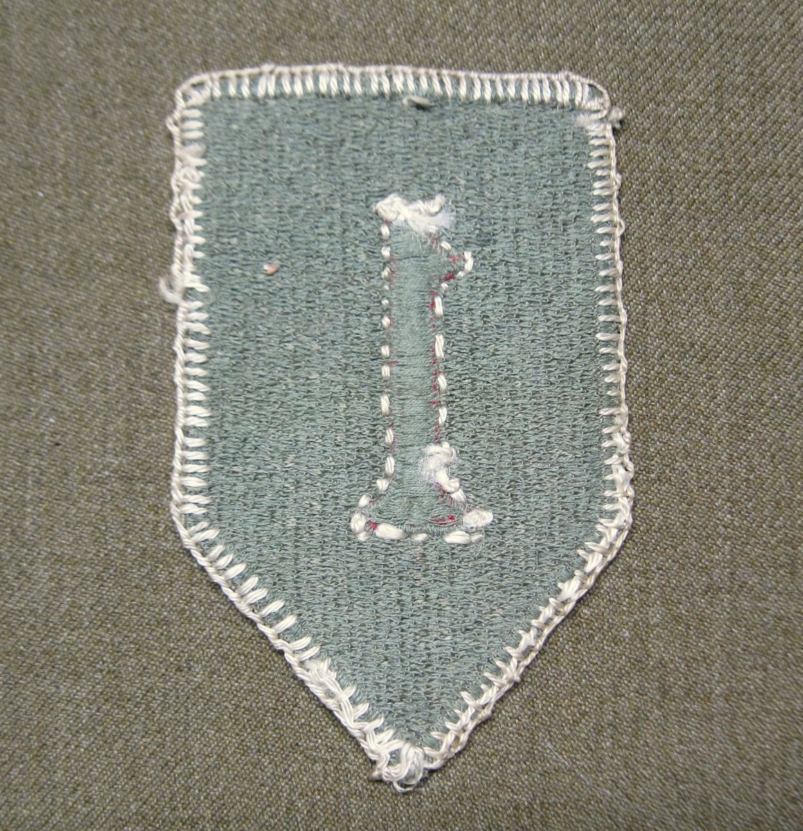 1st Division Patch – Nicely Embellished With Hand Stitching – SOLD | J ...