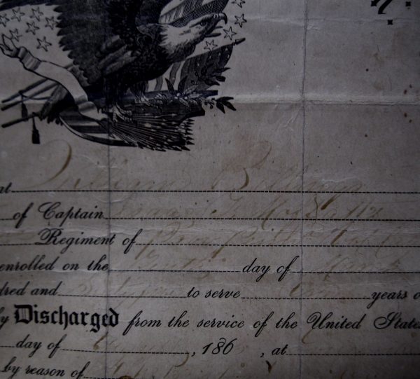 2nd Pennsylvania Provisional Cavalry Civil War Discharge | J. Mountain ...