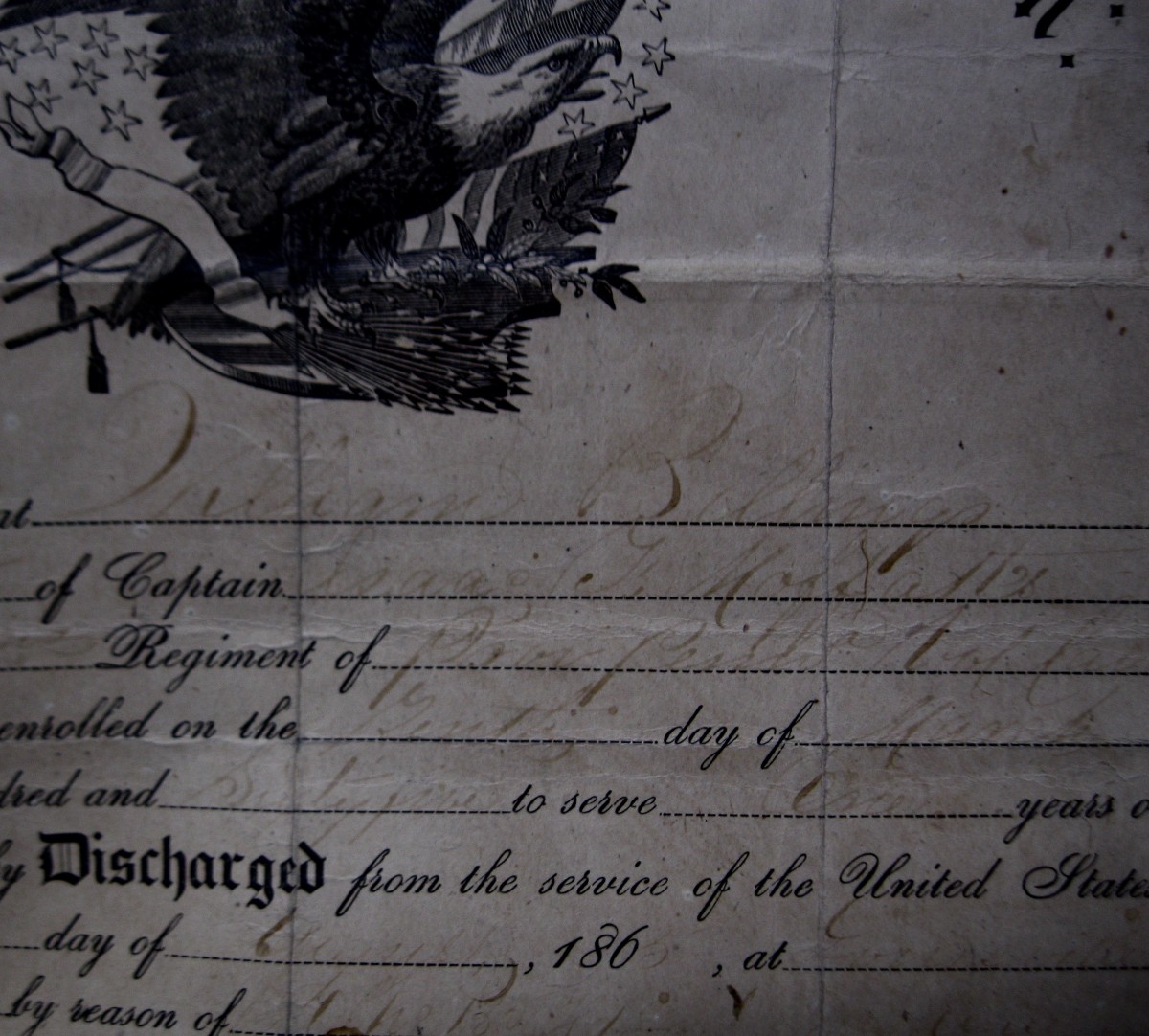 2nd Pennsylvania Provisional Cavalry Civil War Discharge | J. Mountain ...