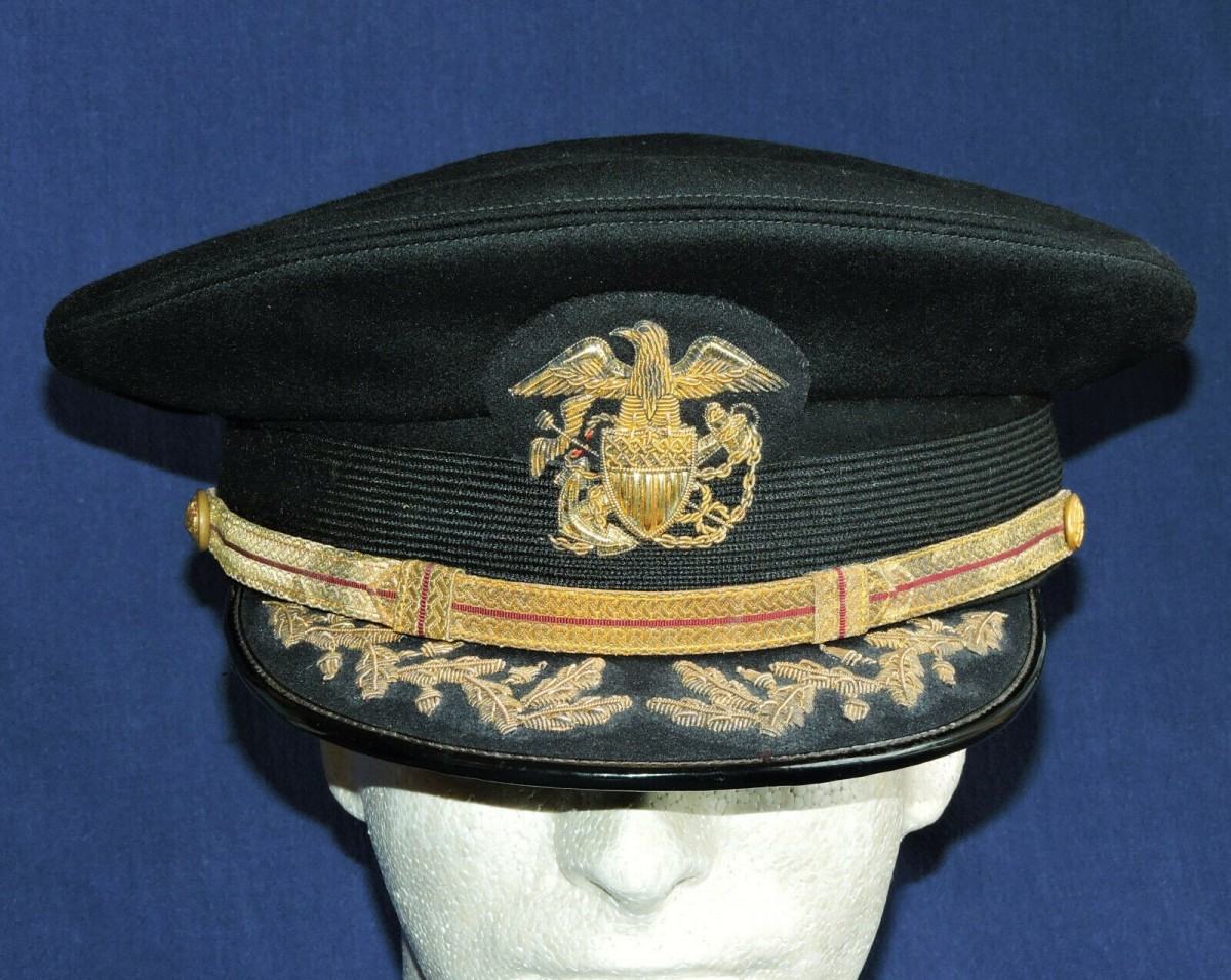 Public Health Service Field Grade Visor Cap In Bullion | J. Mountain ...