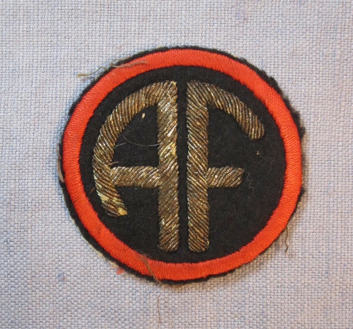 WWII Italian Made Allied Forces HQ Patch. | J. Mountain Antiques