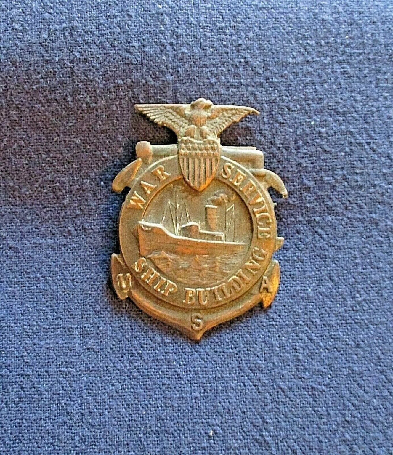 War Service Ship Building Forman’s Badge, Numbered – WWI | J. Mountain ...