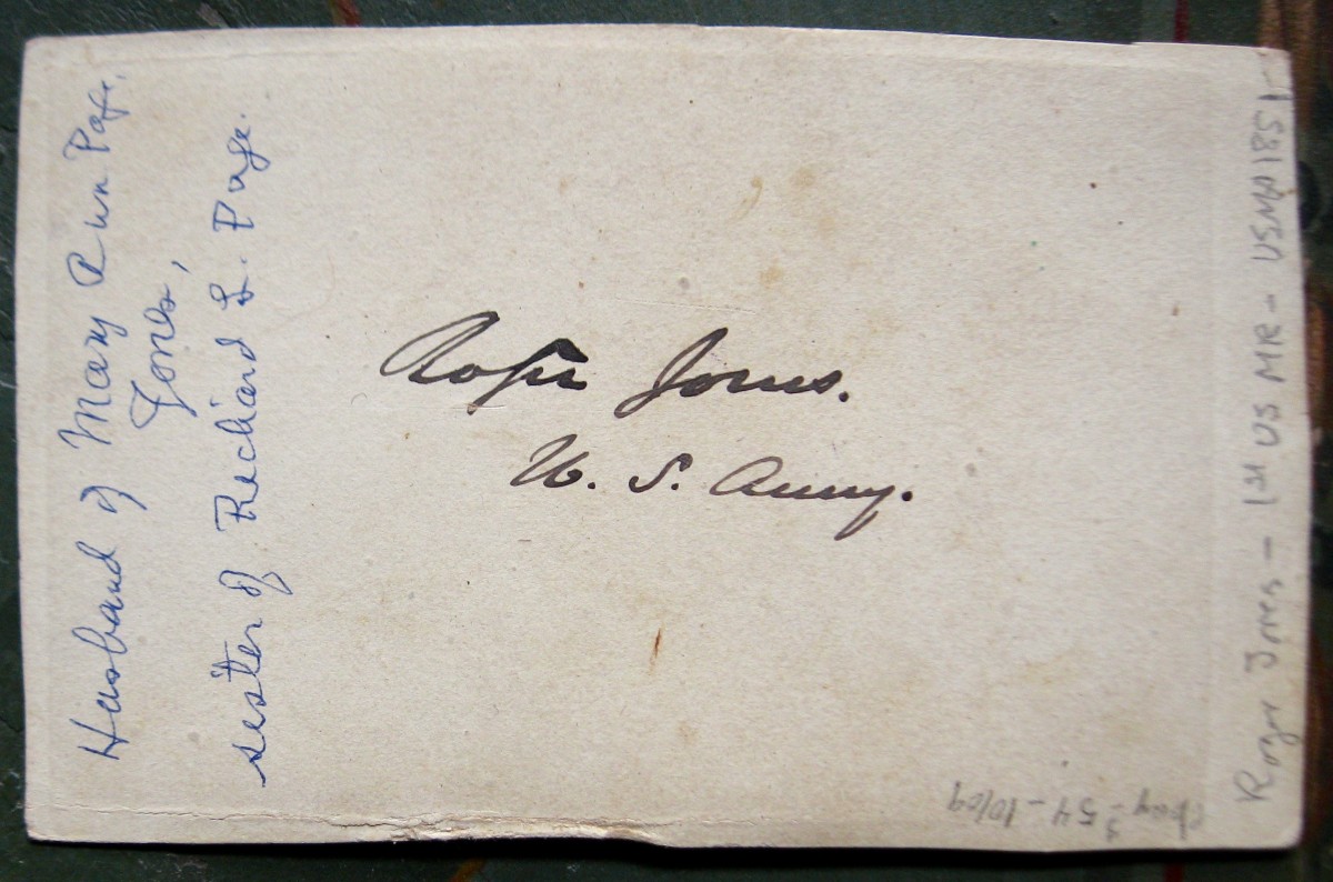 CDV – Captain Roger Jones, U.S. Mounted Rifles- Signed Twice – SOLD | J ...