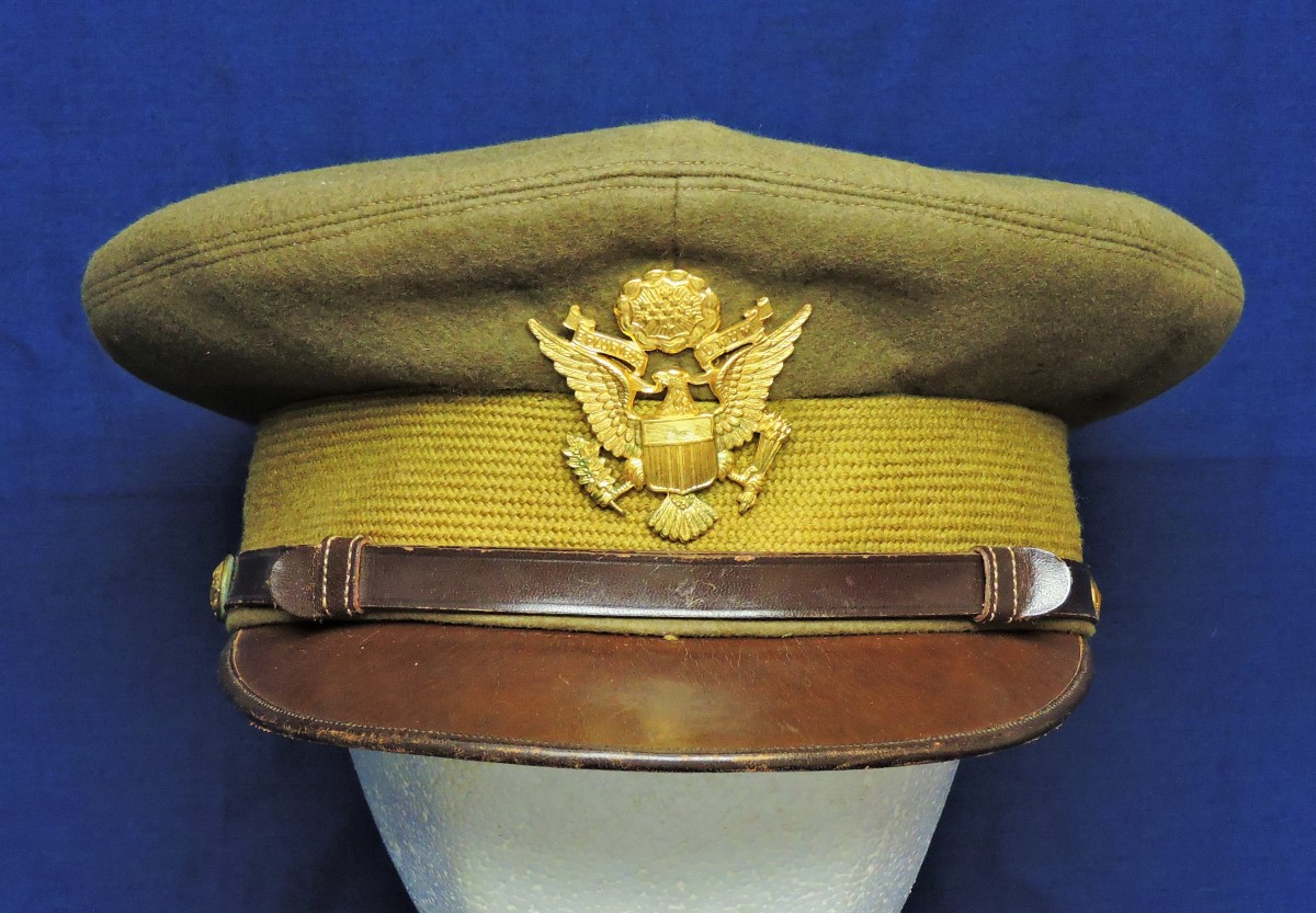 British Made U.S. Officer’s Service Dress Cap – SOLD | J. Mountain Antiques