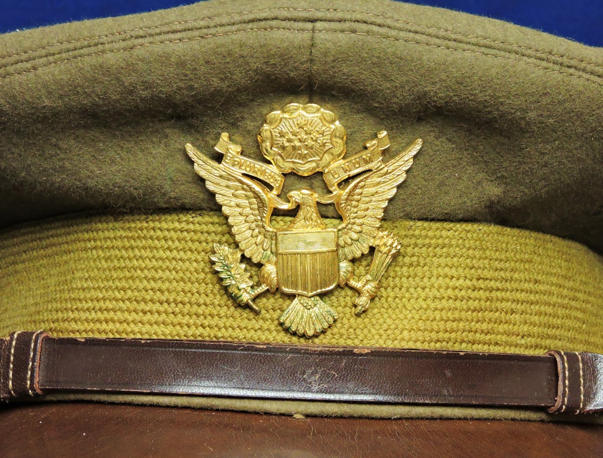British Made U.S. Officer’s Service Dress Cap – SOLD | J. Mountain Antiques