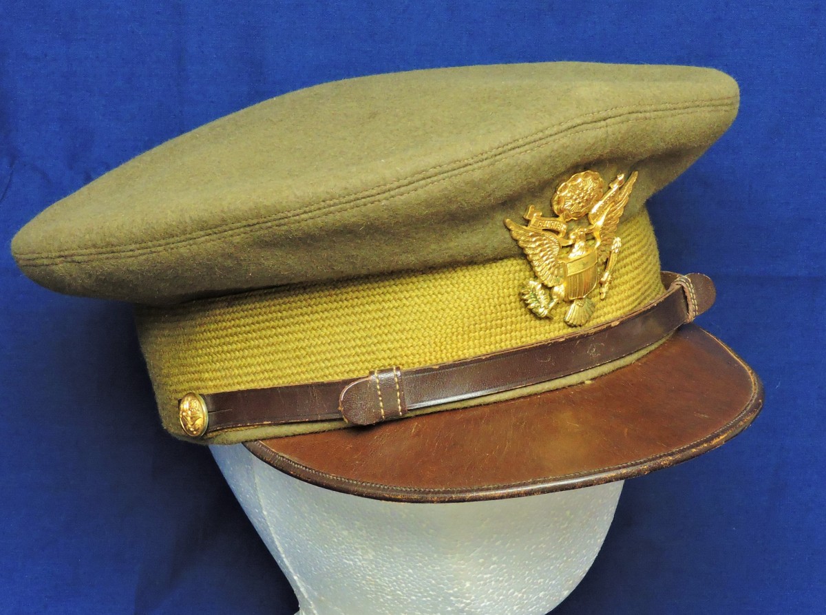 British Made U.S. Officer’s Service Dress Cap – SOLD | J. Mountain Antiques