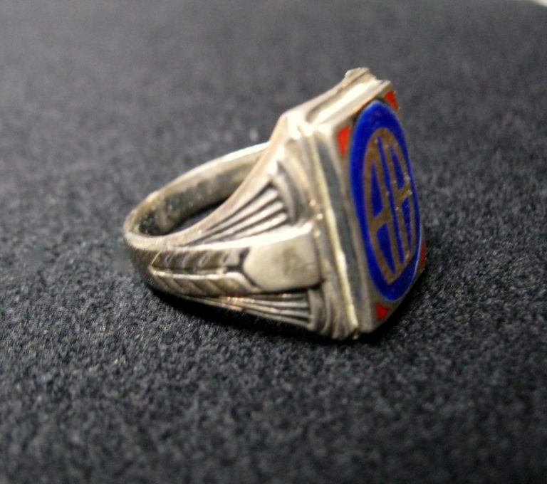 82nd Airborne Ring – Sterling With Gold “AA” SOLD | J. Mountain Antiques