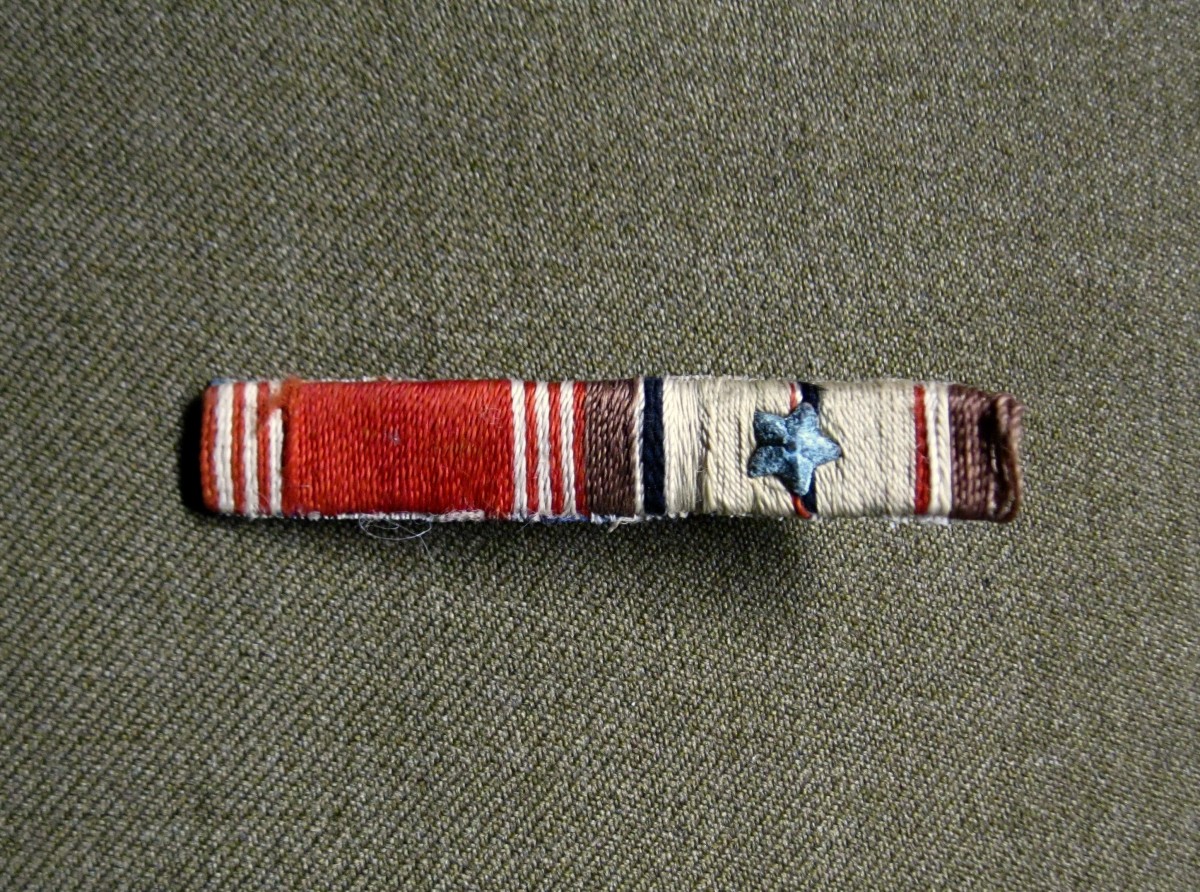 Italian Made Ribbon Bar – Good Conduct & EAME – SOLD | J. Mountain Antiques