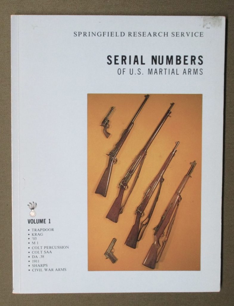 First 3 Volumes Of Springfield Research Service Serial Number Lists ...