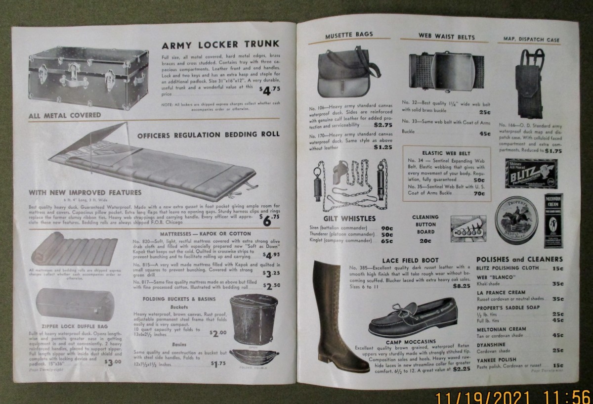 Associated Military Stores Outfitters Catalog WWII – SOLD | J. Mountain ...