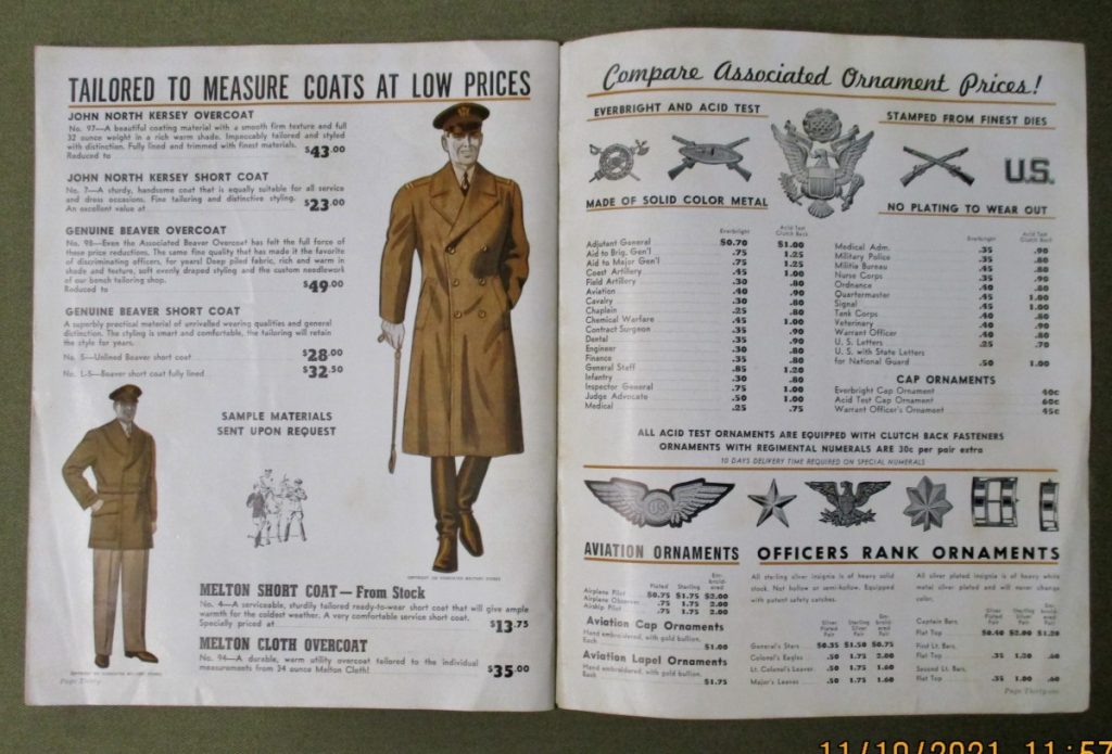 Associated Military Stores Outfitters Catalog WWII – SOLD | J. Mountain ...