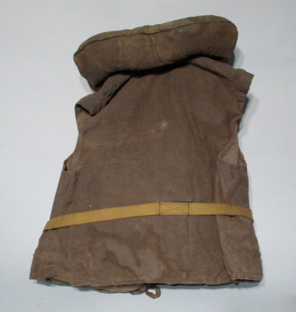 WWII US Navy Kapok Life Jacket Dated 1943 | J. Mountain Antiques