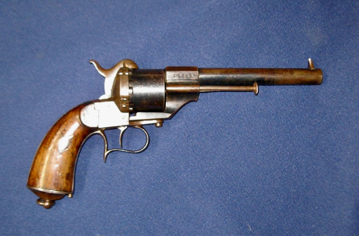 Civil War Era Spanish Copy Of LeFaucheaux Pin Fire Revolver -SOLD | J ...