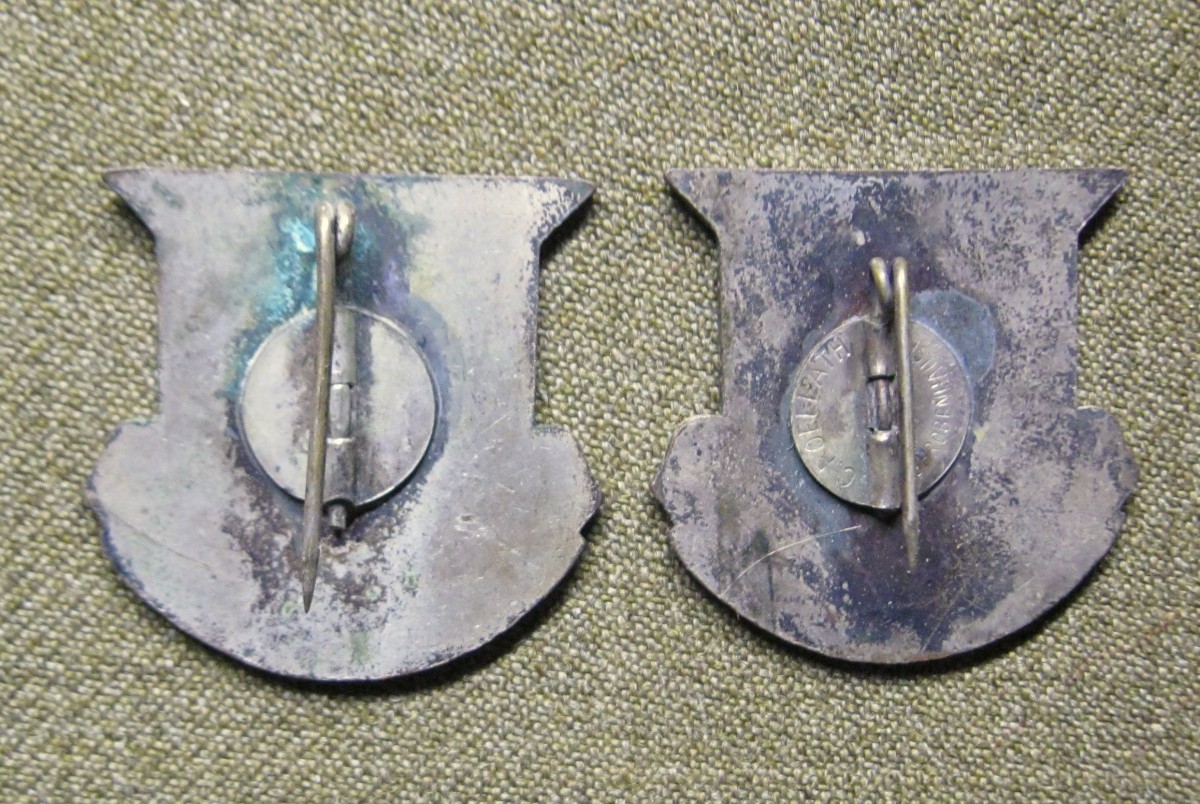 318th Infantry Regiment DUI Pair- German Made – SOLD | J. Mountain Antiques