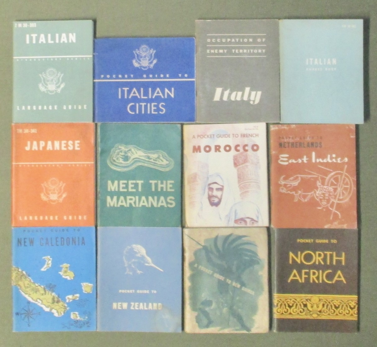 Collection of 55 US Military Guide & Phrase Books SOLD | J. Mountain ...