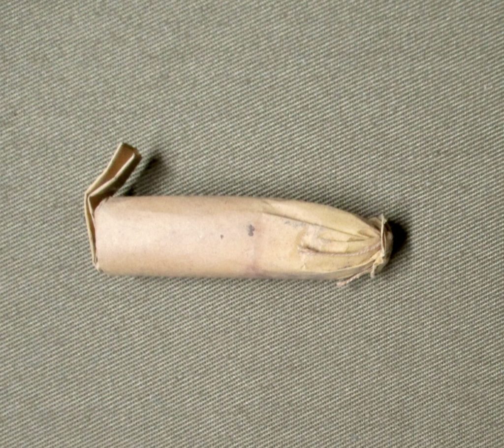 Civil War Musket Paper Cartridge In .58 Caliber -SOLD | J. Mountain ...
