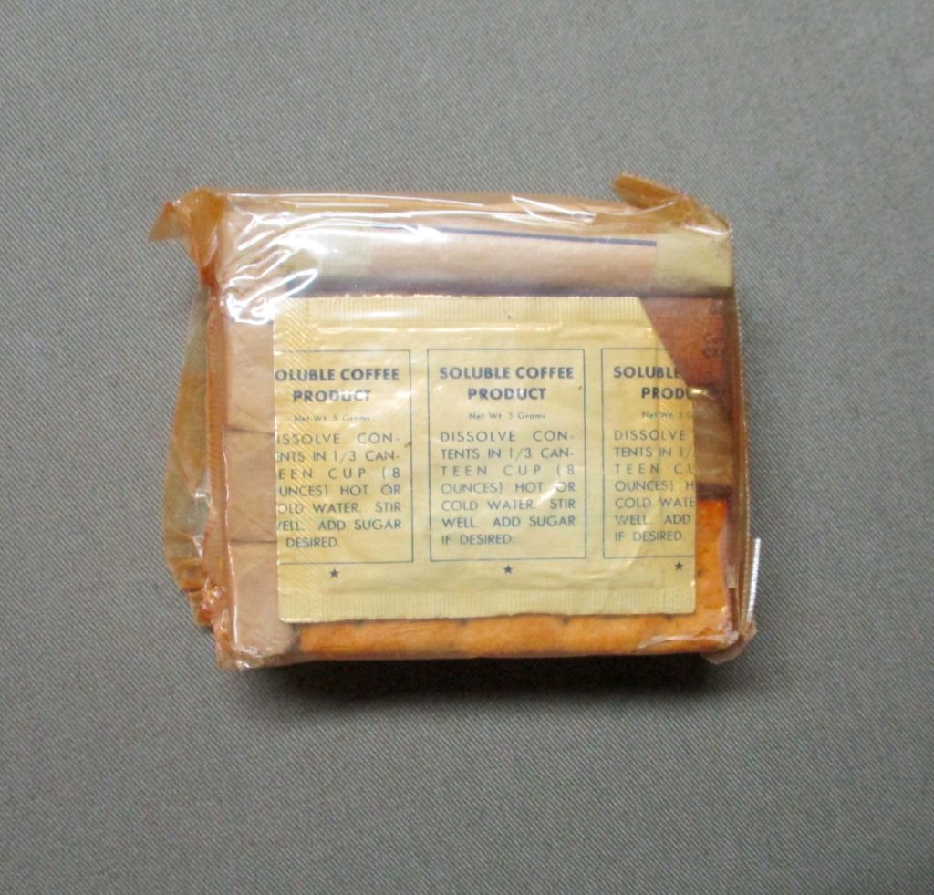 K Ration Packet- Crackers, Chocolate, Coffee, Etc | J. Mountain Antiques