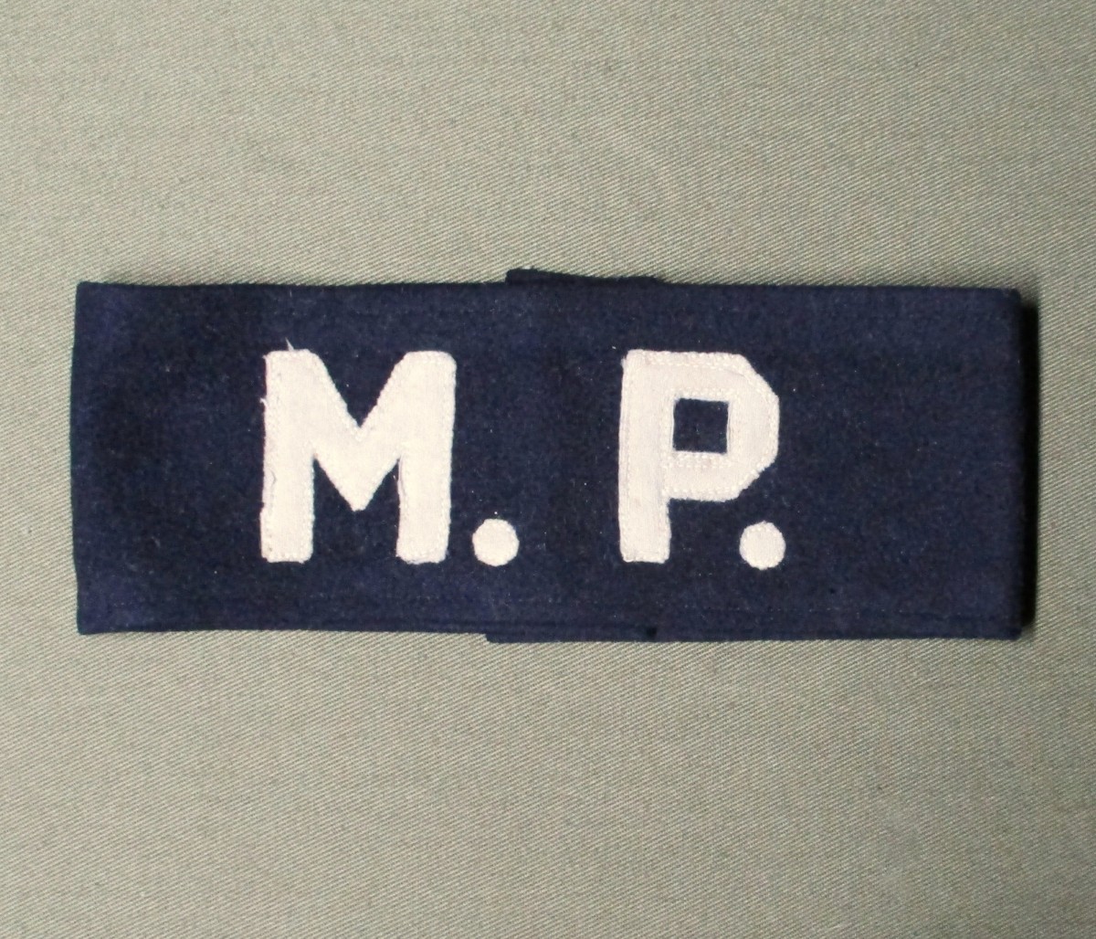 USMC WWII Military Police Armband -SOLD | J. Mountain Antiques