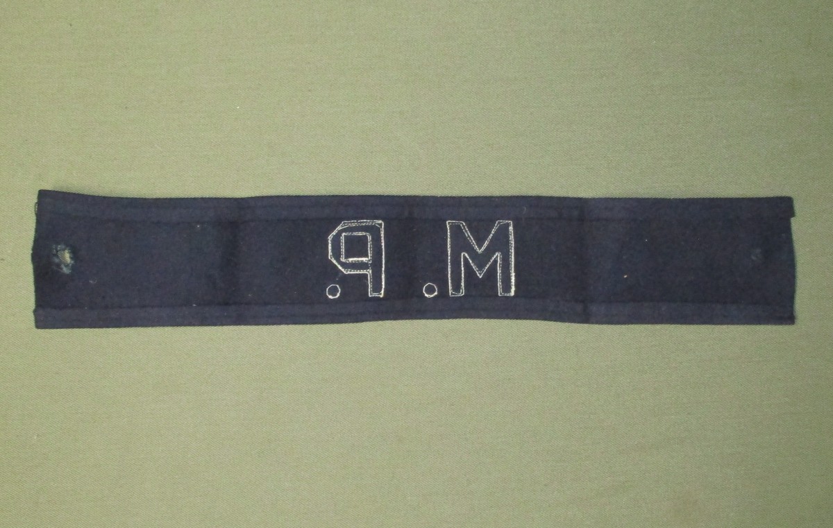 USMC WWII Military Police Armband -SOLD | J. Mountain Antiques