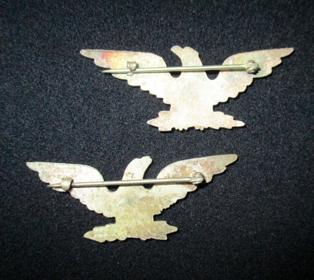 Colonel’s Pair of Quality Made Eagle Rank Insignia | J. Mountain Antiques