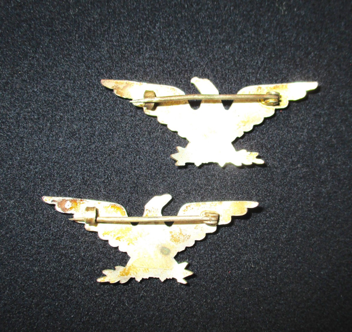 Silver Metal Colonel’s Eagle Pair – Large Shield -SOLD | J. Mountain ...