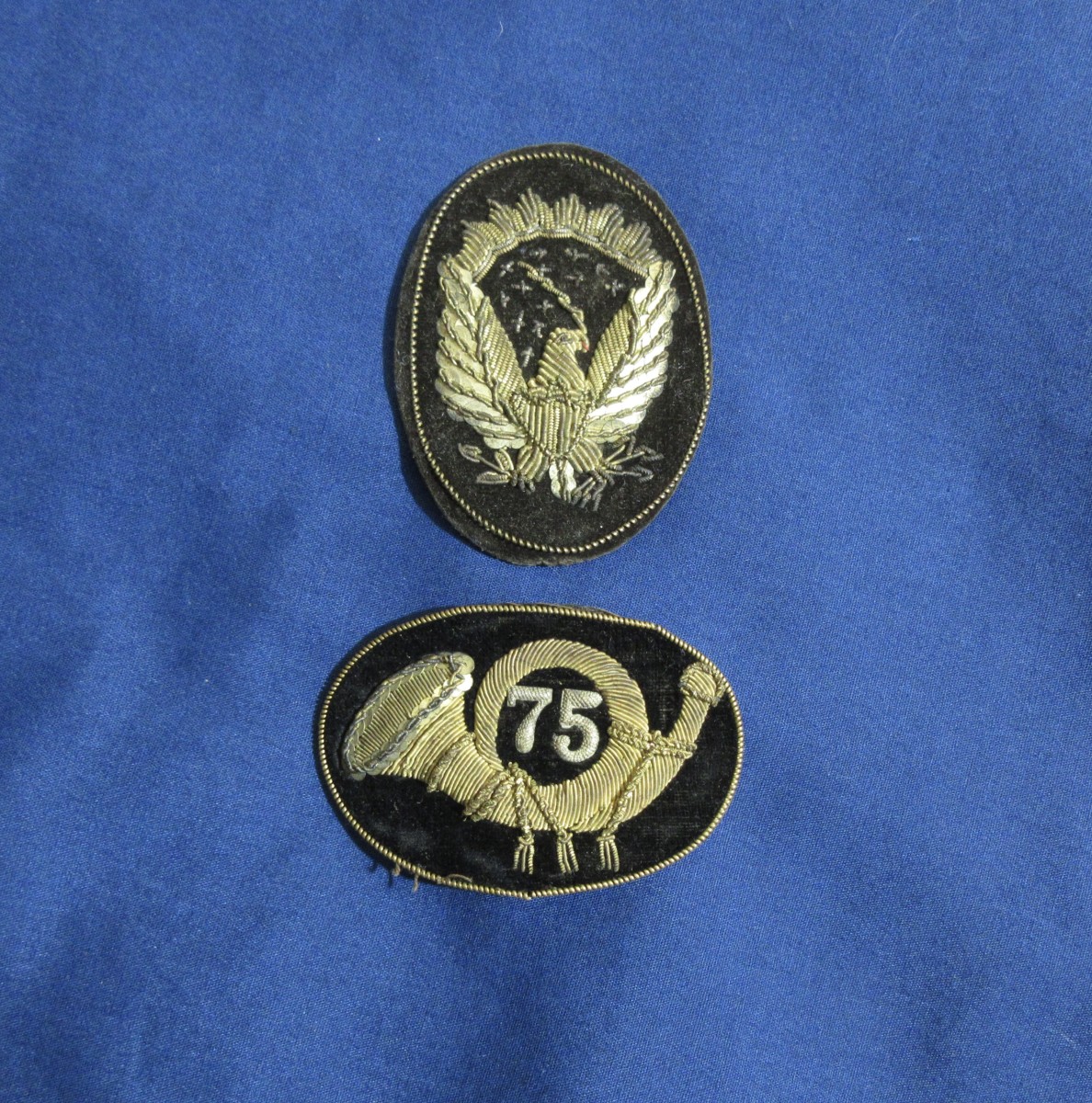 Civil War Hardee Hat Eagle and 75th Infantry Bullion Insignia – SOLD ...