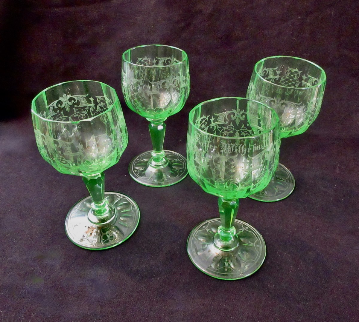 Kaiser Wilhelm II Engraved Rhinewineglass- WWII GI Souvenir SOLD | J ...