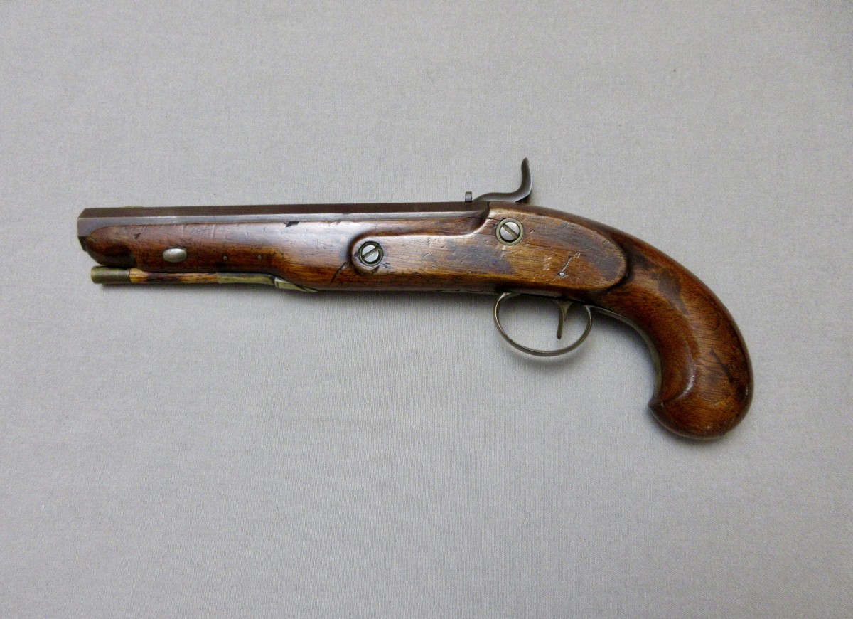 American – Kentucky Style Percussion Pistol – SOLD | J. Mountain Antiques