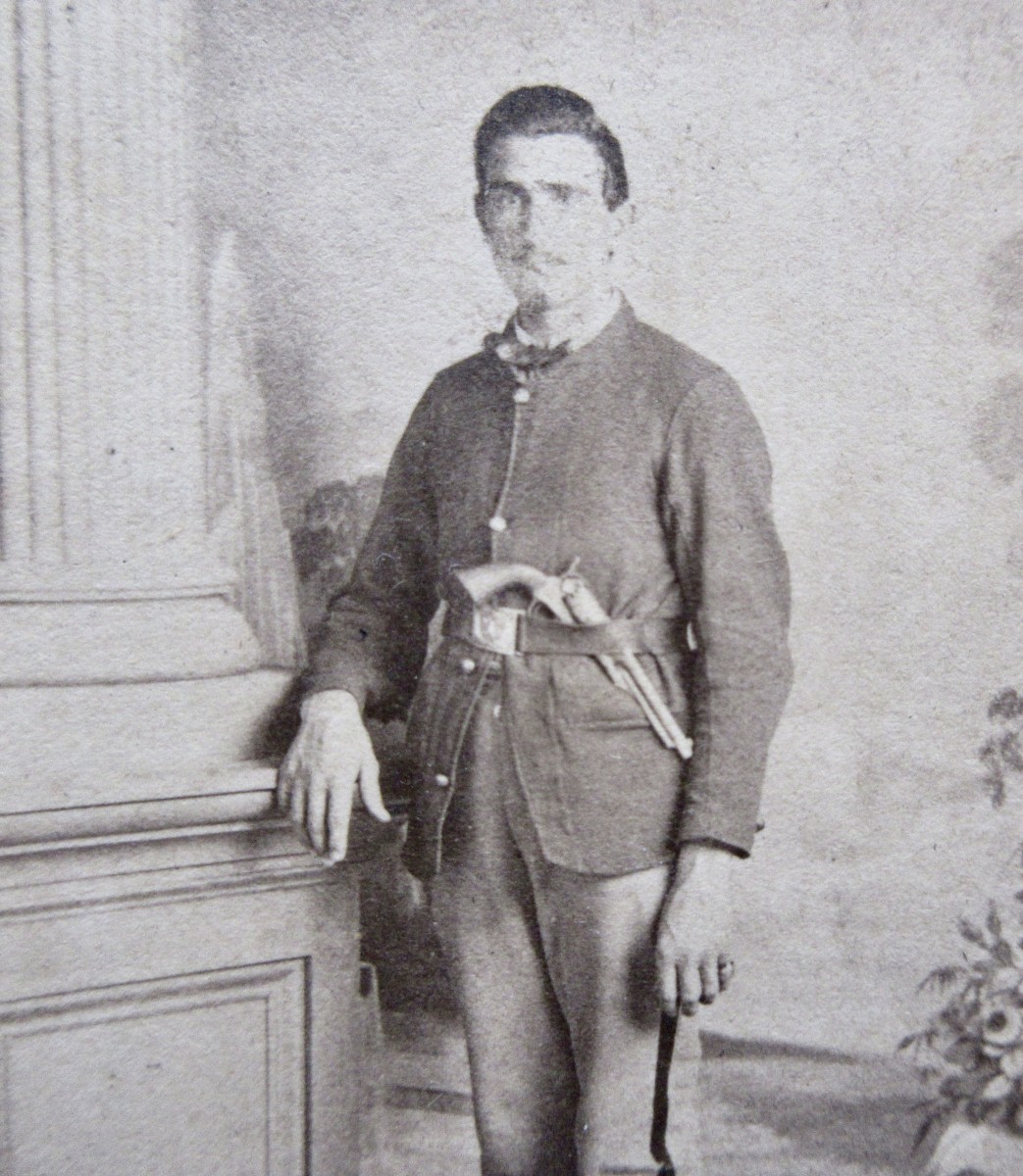 CDV – Cavalry Sergeant With Colt Army Revolver – SOLD | J. Mountain ...