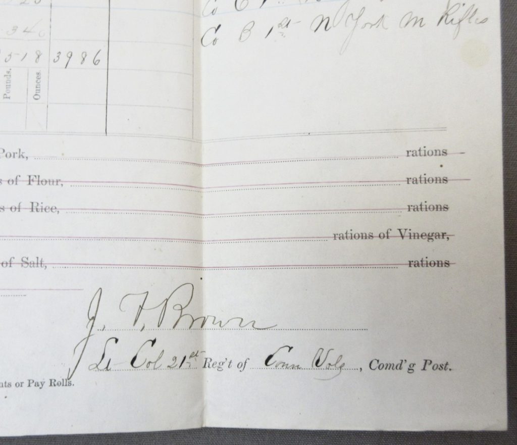 Captain Charles Fenton – 21st Connecticut Infantry Document Lot SOLD ...