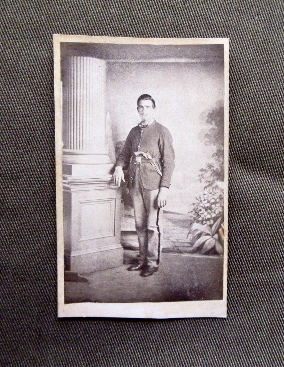 CDV – Cavalry Sergeant With Colt Army Revolver – SOLD | J. Mountain ...