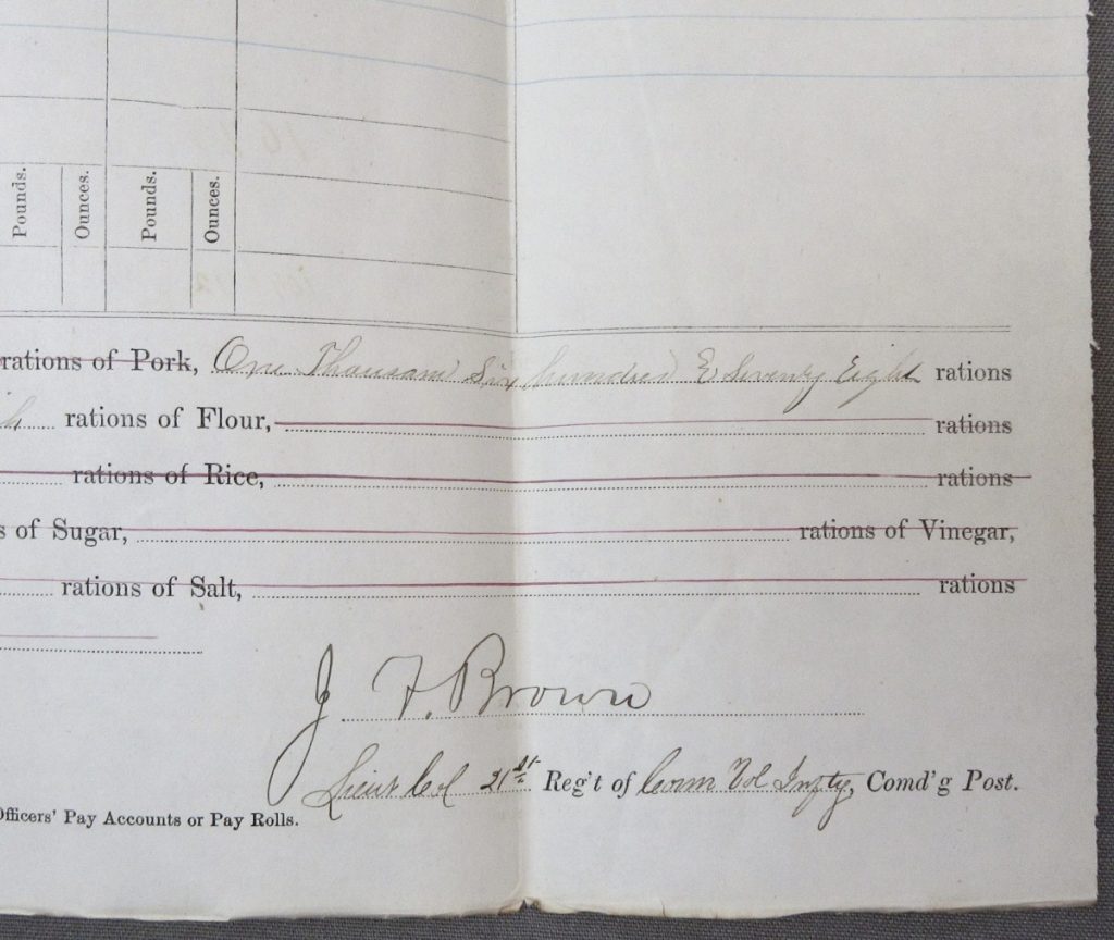 Captain Charles Fenton – 21st Connecticut Infantry Document Lot SOLD ...