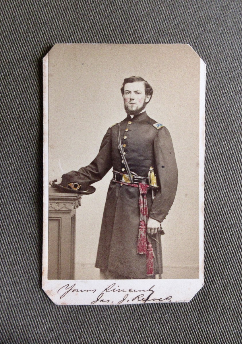 CDV Of 2nd Lieutenant James J. Reeves 24th New Jersey Volunteers – SOLD ...