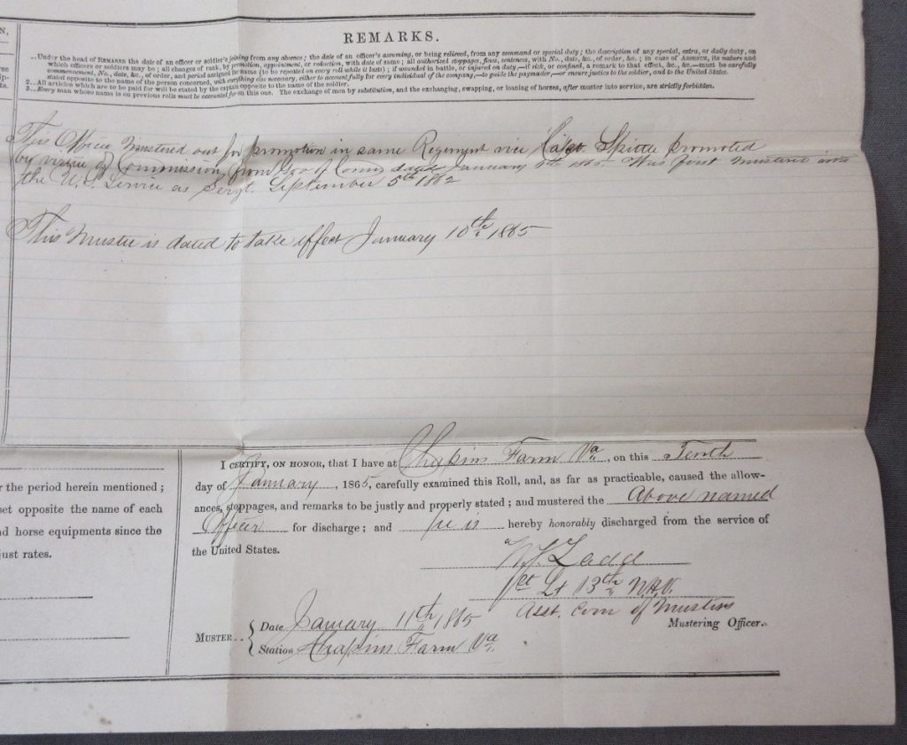 Captain Charles Fenton – 21st Connecticut Infantry Document Lot SOLD ...