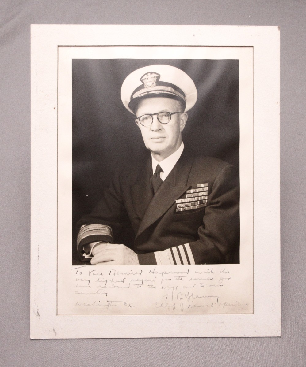 Signed Presentation Photograph Of Admiral Robert Carney To Admiral ...