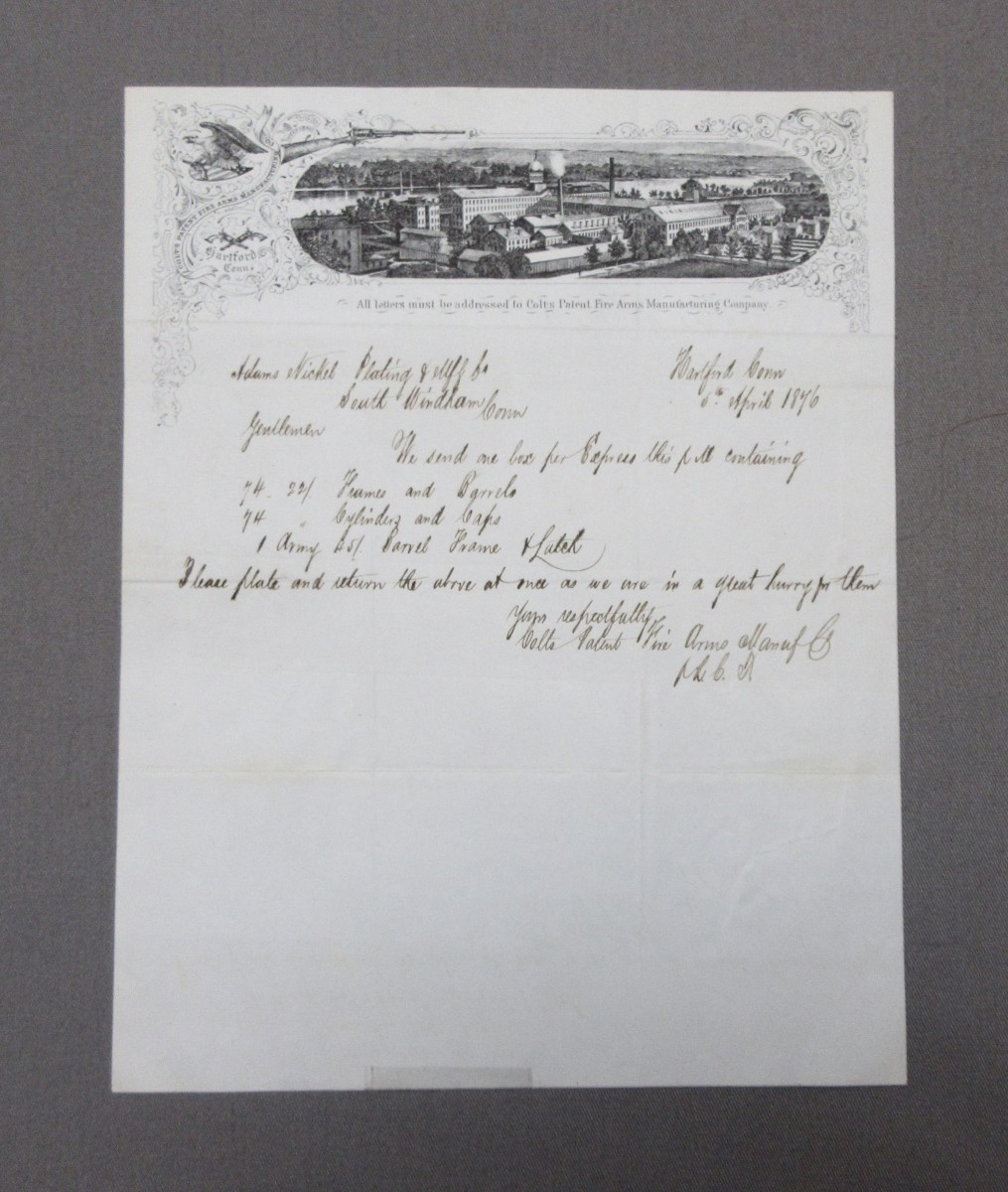 Super Illustrated Colt Patent Fire Arms Manufacturing Company ...